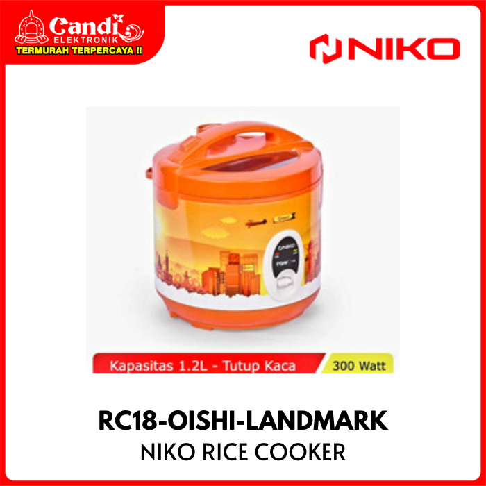 Jual NIKO RICE COOKER RC18-OISHI-LANDMARK - Candielektronik.co.id ...